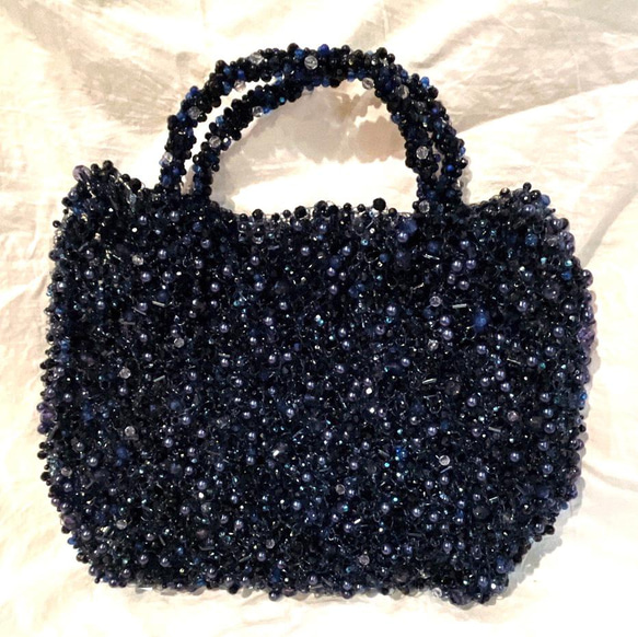 【1点限り】ビーズを贅沢に使用したオールビーズのハンドバッグ ハンドバッグ couture Yukari 通販 13500415｜Creema ...