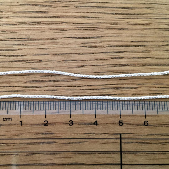 カレンシルバー 小粒ビーズ チューブ 5cm分 金具・チェーン atelier materials 通販 13500473｜Creema(クリーマ)