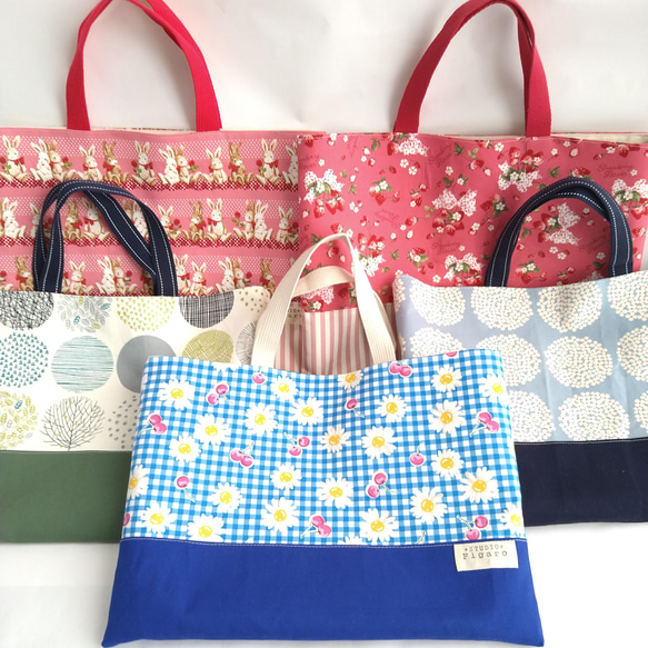 【女の子】入園入学6点セット ラインナップ総合ページ／レッスンバッグ、シューズ袋、着替え袋、弁当袋、コップ袋、マット レッスンバッグ スタジオ ...