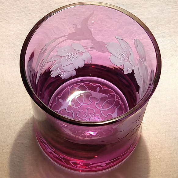 【再販】「桜」 ロックグラス サンドブラスト グラス 恋するグラスたち 通販 13503100｜Creema(クリーマ)