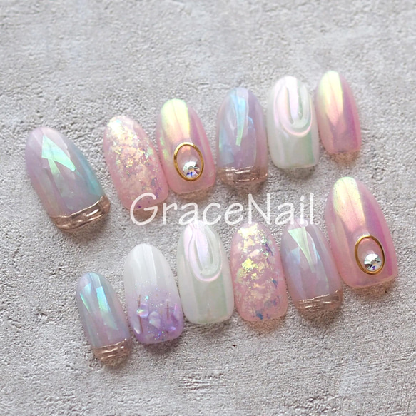 現品販売！ネイルチップ No.628 ネイルチップ（つけ爪） GraceNail & eclat 通販 13503575｜Creema(クリーマ)