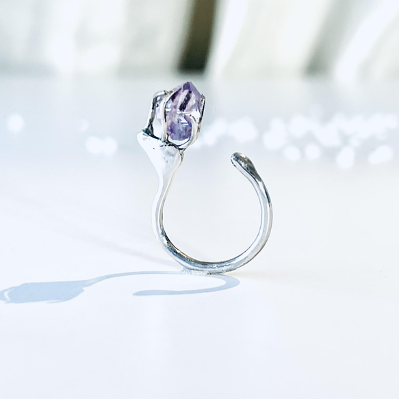 天然石 のアメジスト / silver950リング 指輪・リング xmimix 通販 13506044｜Creema(クリーマ)