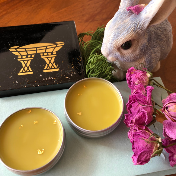 ハーブを注入した冬用バーム (金箔入り) *30g その他インテリア雑貨 GreenFoxGarden 通販｜Creema(クリーマ)