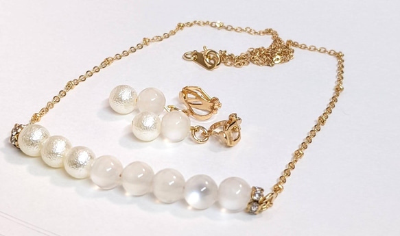 雪解けを待つネックレス＆イヤリング（ピアス） ネックレス・ペンダント ららら 通販 13506848｜Creema(クリーマ)