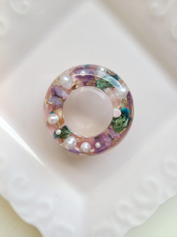 フラワーベゼル（蝶々）単品 ピンク 腕時計 フェアリックガトー 通販 13512499｜Creema(クリーマ)