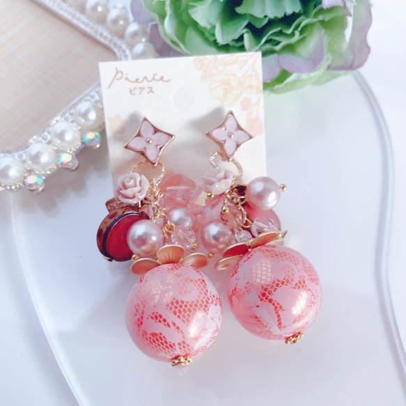 ﾟじゃらじゃらの可愛らしいピアス ピアス（その他） 桜秀🌸Ohi🌸休止中 通販｜Creema(クリーマ) 13512895