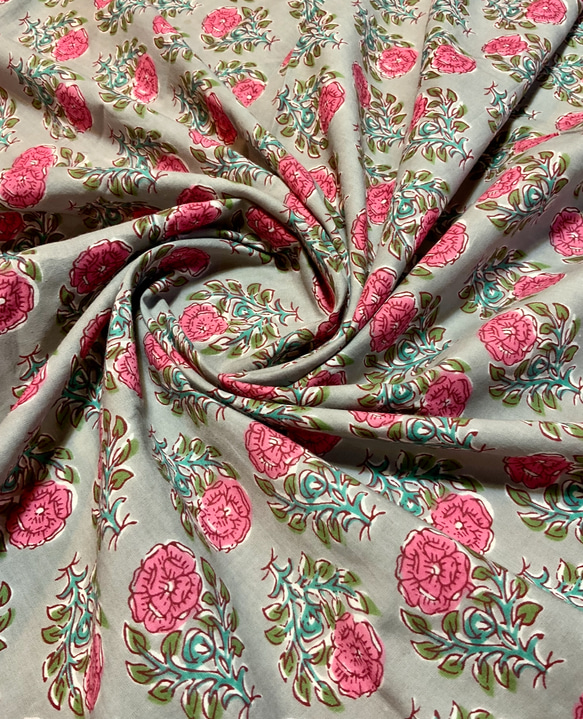 インドジャイプール産のブロックプリントコットン布(100%) 生地 Jonno 通販｜Creema(クリーマ) 13513063