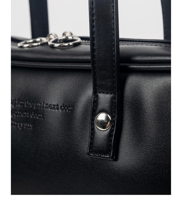 ブラックガールネクストドア2カラーデザイン大容量ワンショルダークロスボディシェイプスクエアバッグブリーフケース トートバッグ DIRTY ...