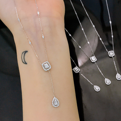 天然ダイヤモンドネックレス0.5ct k18 ネックレス・ペンダント 天然ダイヤモンドネックレス0.5ct k18 ネックレス・ペンダント