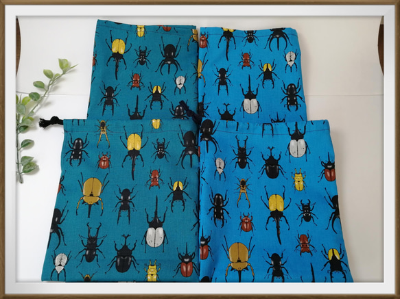 小学生用＊給食袋セット＊昆虫 給食袋 kibana 通販 13516352｜Creema(クリーマ)