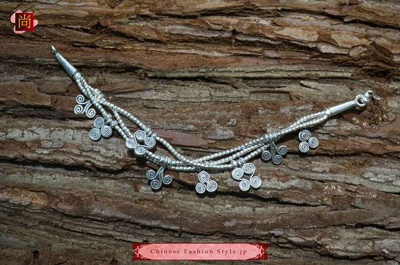 100％ハンドメイド 925 高純度スターリングシルバー カフハンドチェーン#106 ブレスレット Interact China 通販 ...