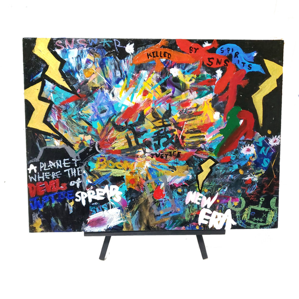 【売約済み】DEVIL'S of JUSTICE. 絵画 Chika Shinoda's art 通販 13522890｜Creema(クリーマ)