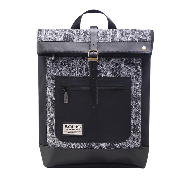 リフレクティブスイングシリーズスプライシングスクエアバックパック（ピュアジェットブラック） リュック・バックパック SOLIS 通販 ...