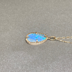 まるでオーロラのようなボルダーオパールk10YGネックレス ネックレス・ペンダント 森の小さなオパール屋さん 通販 13525289 ...