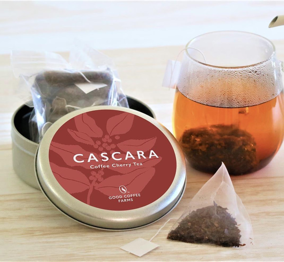 【無添加】コーヒーチェリー ティー 缶入りティーバック 10個( カスカラ )( カフェドソレイユ ) コーヒー・カフェオレ カフェドソレイユ ...