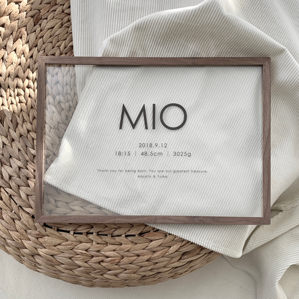 [命名書/クリア] ベビーポスター｜クリアポスター｜透明 雑貨・その他 trans. 通販｜Creema(クリーマ)