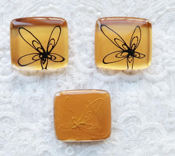 《在庫処分》大きくて厚いガラスのパーツ 3個セット 花 ゴールド その他素材 Romantic Tree 通販 13532903｜Creema ...