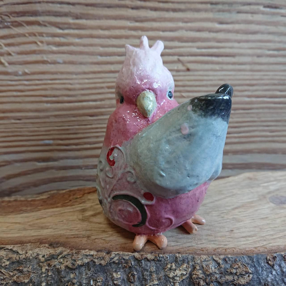 モモイロインコ ももいろインコ インコ 一輪挿し 花入れ 花びん ミモザ ミニブーケ H-320 一輪挿し・花瓶・花器 はしびろコータローと猫 ...