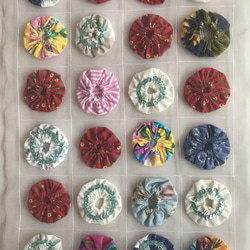 チュールとヨーヨーキルトのカフェカーテン ウォールデコ カフェカーテン 壁飾り カーテン のれん ガーランド カーテン Machikona ...