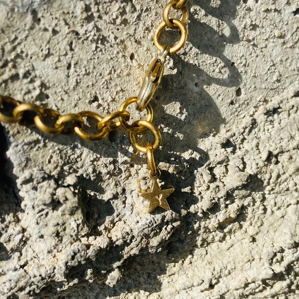 ブラスパールブレスレットはS239という名前でカスタマイズできます バングル・リストバンド 鍬鍬手作銀飾 通販 13537996｜Creema ...