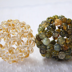 フラーレン 8mmドラゴンアゲート＆1粒青龍彫り水晶 その他アクセサリー Shop Flan 通販 13540949｜Creema(クリーマ)