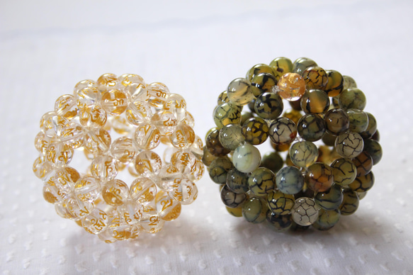 フラーレン 8mmドラゴンアゲート＆1粒青龍彫り水晶 その他アクセサリー Shop Flan 通販 13540949｜Creema(クリーマ)