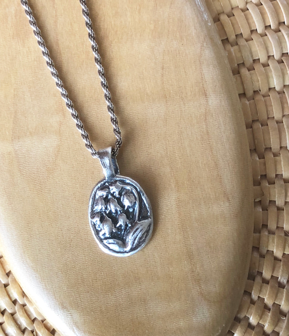 Pure Silver すずらんペンダント ミニチェーン付き ネックレス・ペンダント ＊ノスタルジックな銀の花＊ 通販 13544103 ...