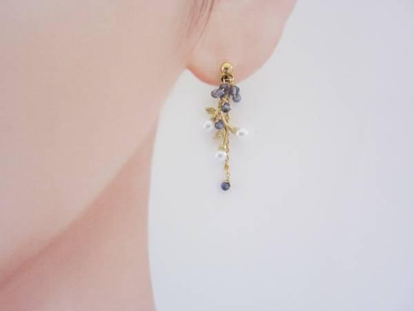 plante de saphir （サファイアピアス・イヤリング） イヤリング・ノンホールピアス Happy Hands 通販 ...