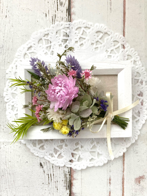 小さなフレーム 花束 ドライフラワー R-fleur 通販 13546507｜Creema(クリーマ)