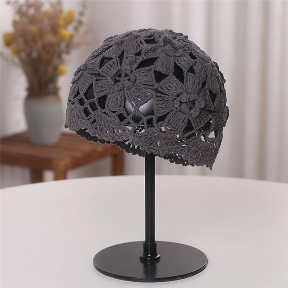 *夏*春*レディース*ニット帽子*ふんわり*毛糸帽子*キャップ ニット帽・ビーニー タツミ 通販 13546587｜Creema(クリーマ)