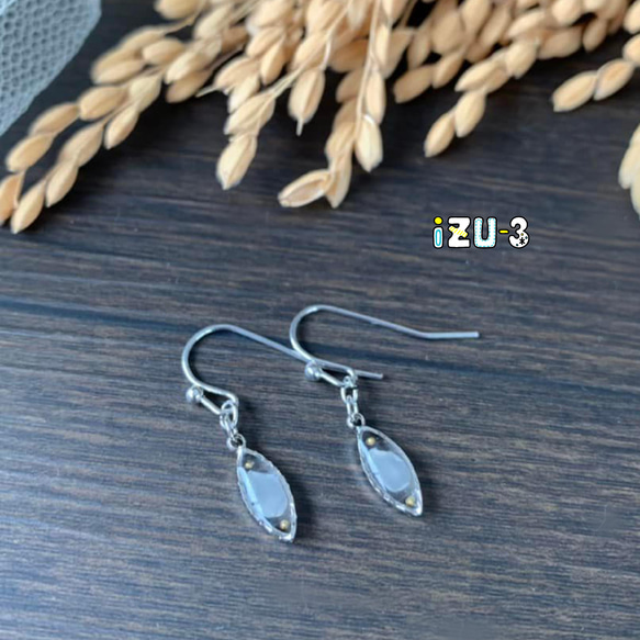 あきたこまち1つぶピアス シルバー ピアス（フック・チェーン） izu-3 通販 13547839｜Creema(クリーマ)