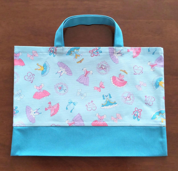 小さめレッスンバッグ（持ち手短め）：バレエコスチューム柄 レッスンバッグ epi-heart 通販 13550601｜Creema(クリーマ)