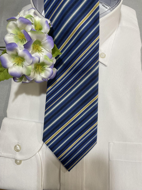 北九州小倉織ネクタイ 独時の藍色感を愉しむ ネクタイ・蝶ネクタイ 六武 京【ろくぶけい】 通販 13550991｜Creema(クリーマ)