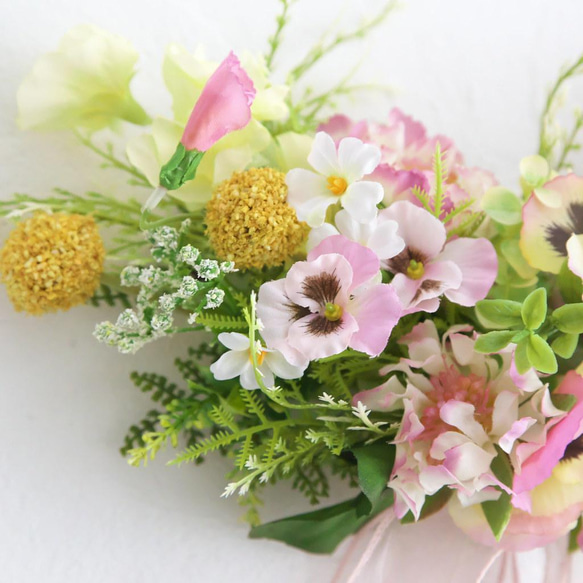 スプリングスワッグ スワッグ el flowers エルフラワーズ 通販 13554363｜Creema(クリーマ)