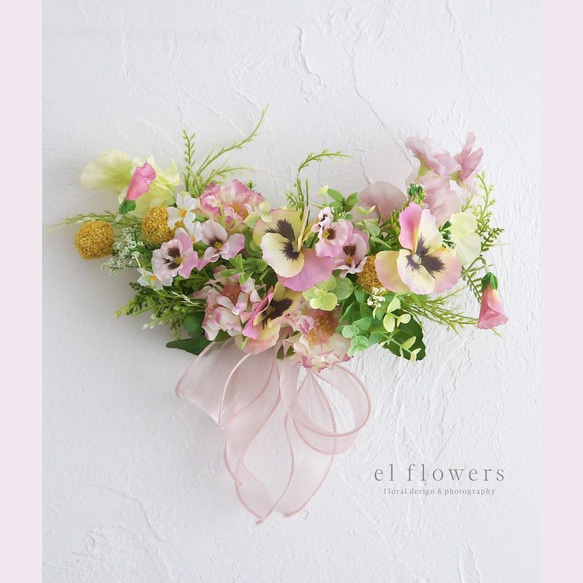 スプリングスワッグ スワッグ el flowers エルフラワーズ 通販 13554363｜Creema(クリーマ)