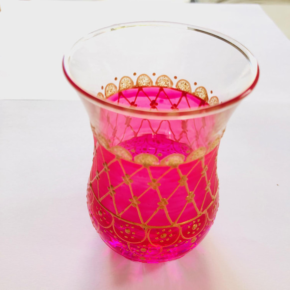 チャイグラス☆チュニジア☆アラビアンナイトの世界 ブルー＆ブルー 90b-1 グラス ABOU BAKOUR 通販 13555944 ...