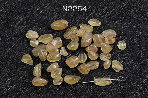 N2254 60個 天然石ビーズ 天然石さざれ石 イエローストーン 3×（20ヶ） 天然石 beads&parts【プロフ必読】 通販 13565382｜Creema(クリーマ)