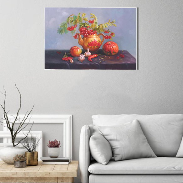 壁掛け· 独立 絵画（油絵） 小さな吉祥絵画 運気アップ絵画 絵画 ww 通販 13565643｜Creema(クリーマ)