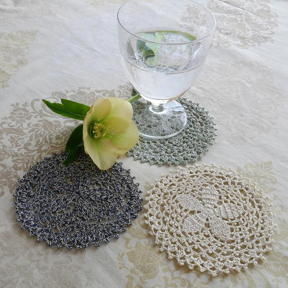手編みレースのコースター B その他素材 Collection-prive 通販 13566903｜Creema(クリーマ)