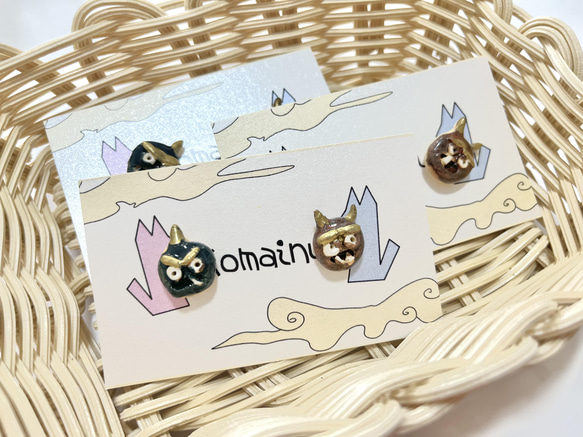 かわいい鬼のピアス ピアス（スタッド・一粒） 駒inu 通販 13569119｜Creema(クリーマ)