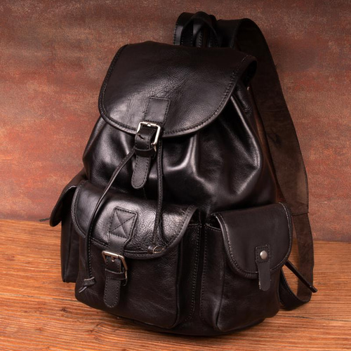 本革バックパック 植物タンニン鞣し牛革大容量リュック リュック