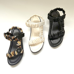 HEDDA l シャーリングスポーティサンダル｜エクリュ｜オーダー サンダル LOTTADESIGN. 通販 13572620｜Creema ...