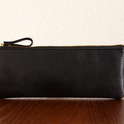 バッファロー革 スリムレザーペンケース L ペンケース KIKUCHI LEATHER 通販 13574912｜Creema(クリーマ)