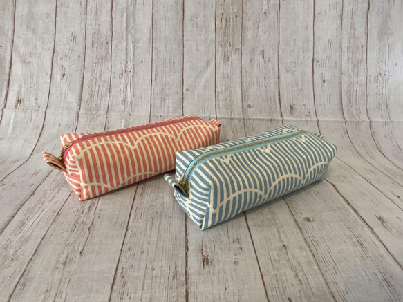 たっぷり入るボックスポーチペンケース ペンケース SUZU 通販｜Creema(クリーマ) 13575126