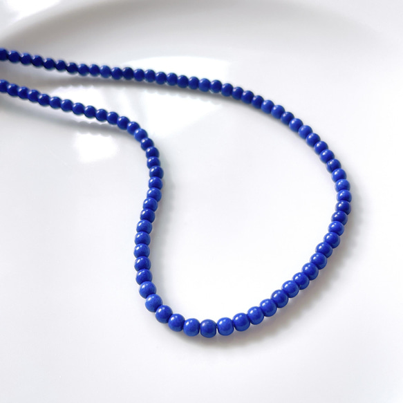 ラピス 4mm 1連 ビーズ Riju 通販 13575138｜Creema(クリーマ)