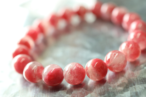 …☆プレミアムブレス☆希少：アメリカ産☆…☆ロードナイトシリカ：9.5ミリ☆…☆天然石ブレスレット☆… ブレスレット 七色の小鳥 通販 ...