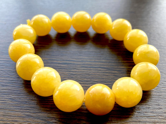 イエロージェイドのブレスレット【社交性を高めたい方へ(約8mm玉/約10mm玉/約12mm玉)】 ブレスレット Kanataパワーストーン工房 ...