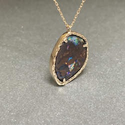 好きな人には、ささるに間違いない‼︎マニアックなボルダーオパールk10YGネックレス ネックレス・ペンダント 森の小さなオパール屋さん 通販 ...