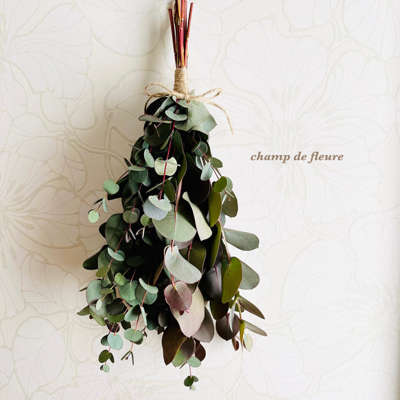 ユーカリの爽やかスワッグ スワッグ 花工房 champ de fleure 通販 13577850｜Creema(クリーマ)