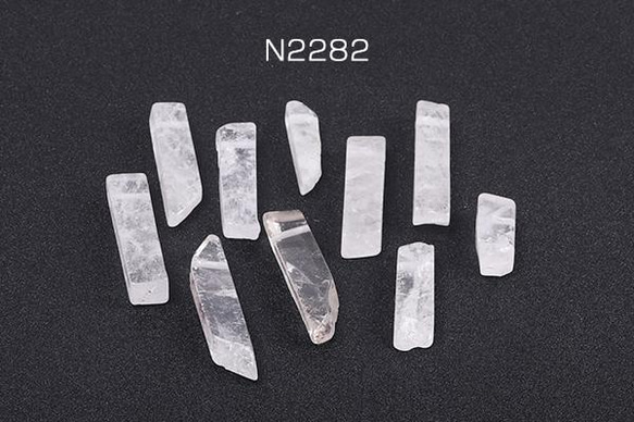N2282 6個 天然石ビーズ 不規則型 ホワイトクリスタル 3X（2ヶ） 天然石 beads&parts【プロフ必読】 通販 ...